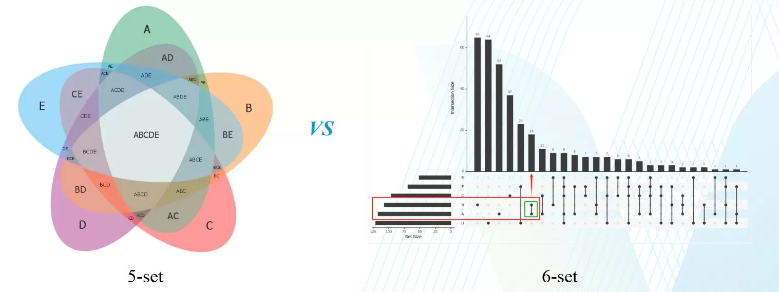 Comparative Analysis of Venn Diagrams and UpSetR in Omics Data ...